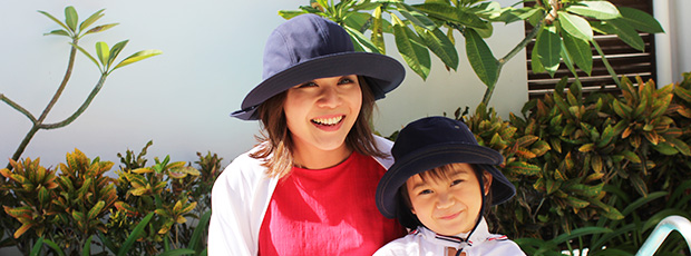 3つのスタイルをたった1つの帽子で！大人の3WAYUVカット帽子 | 「まとう熱疲労対策®」をエポカルブランドで